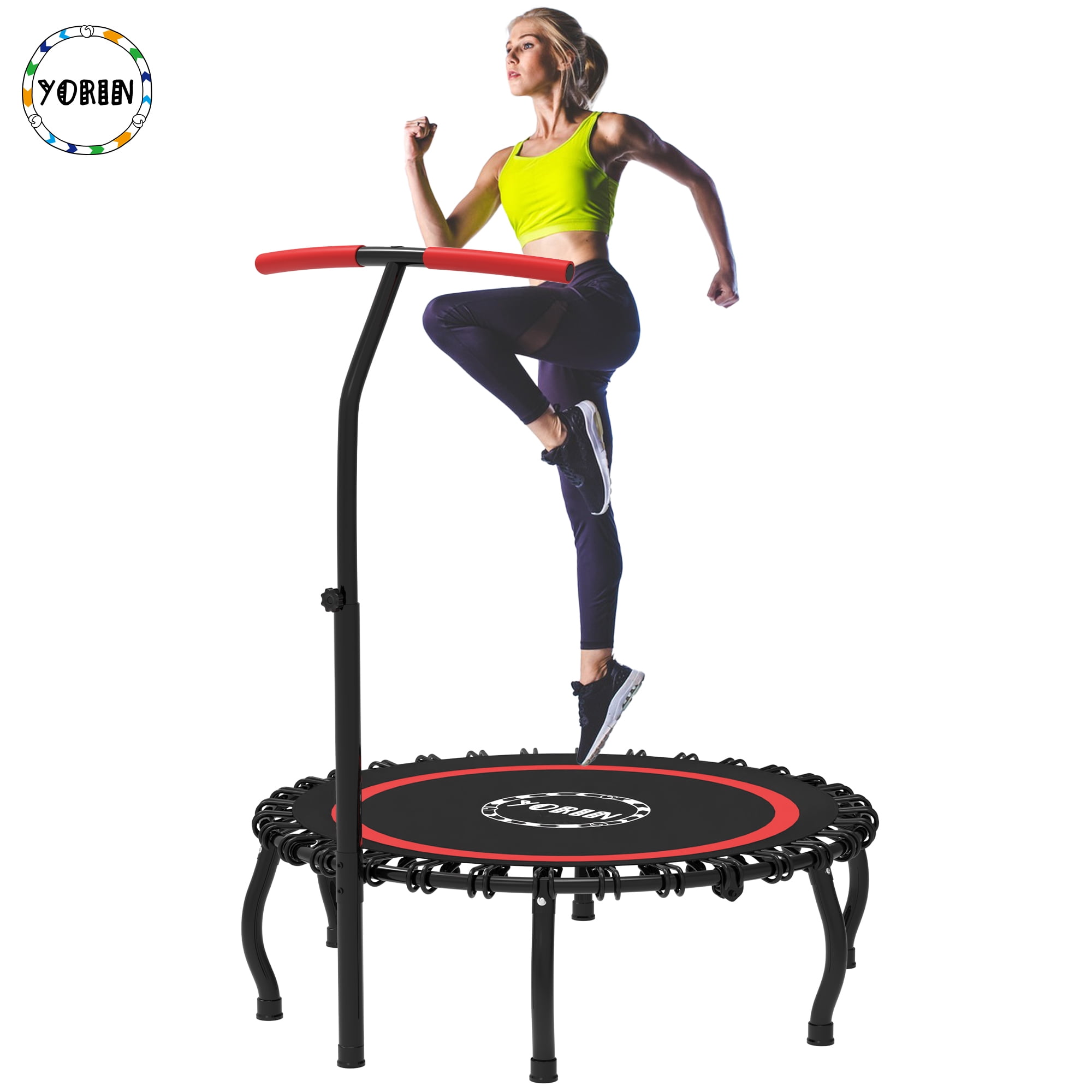 YORIN Rebounder Foldable Trampoline for Adults, 330LBS Fitness Indoor ...