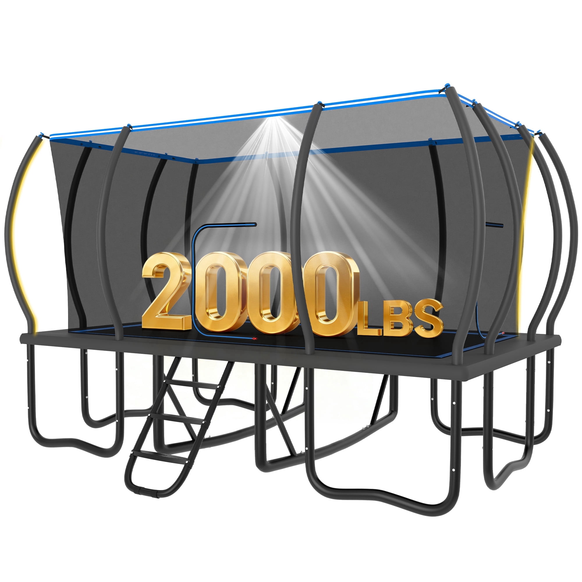 YORIN Trampoline, 10FT x 17FT Rectangular Trampoline for Kids Adults ...