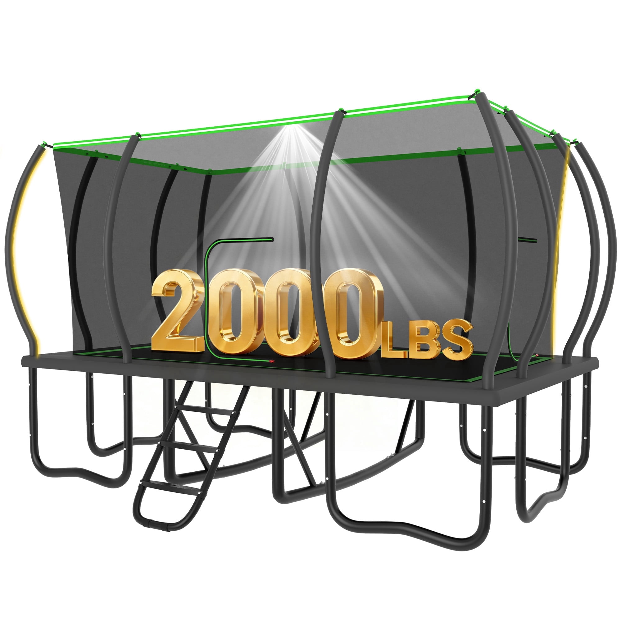 YORIN Trampoline, 10FT x 17FT Rectangular Trampoline for Kids Adults ...