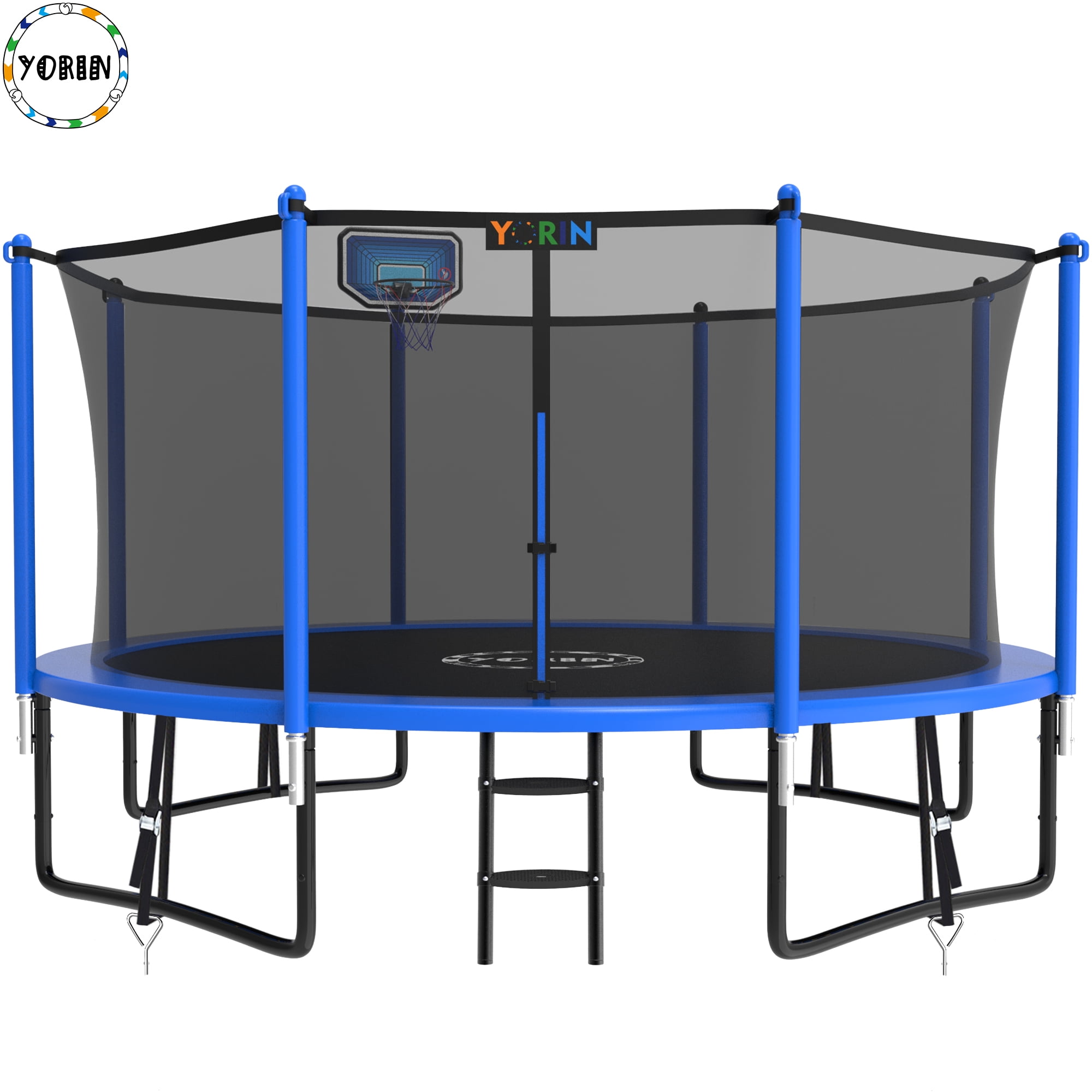 YORIN 12FT Trampoline for Kids & Adults with Enclosure, Ladder, Anti ...