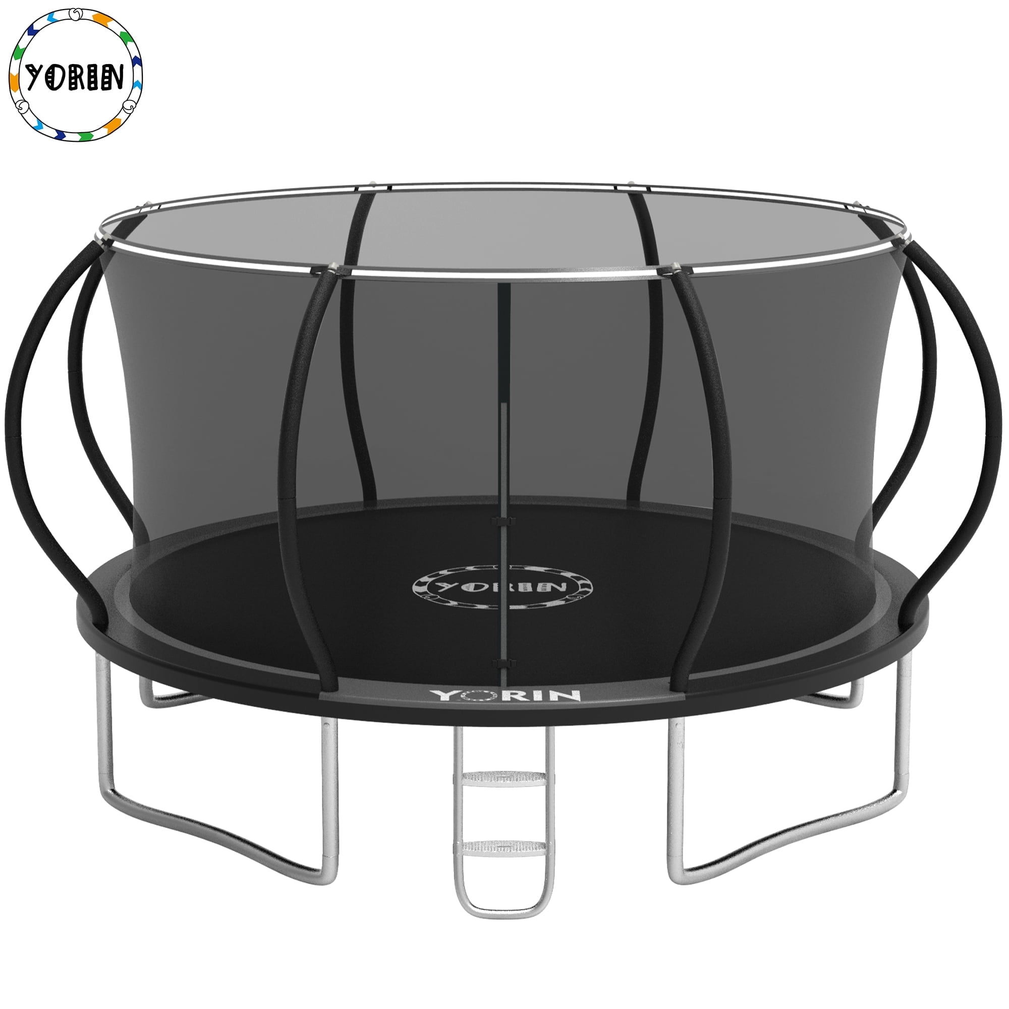 YORIN Trampoline, 12FT Trampoline with Enclosure Net, 1200LBS ...