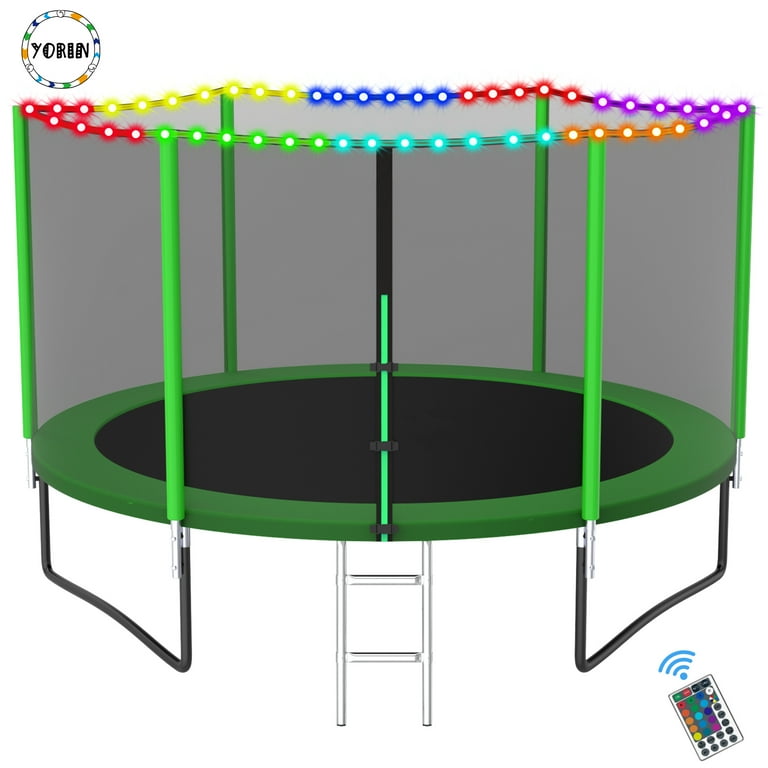 8FT 10FT 12FT 14FT Trampoline With Enclosure Net Outdoor