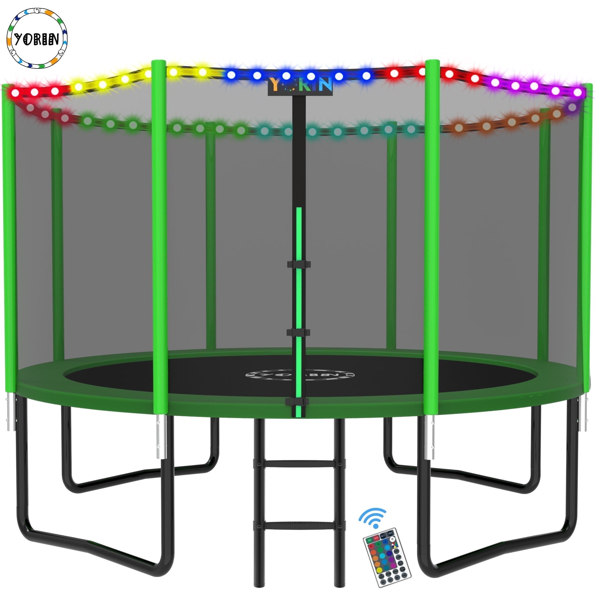 YORIN Trampoline for Kids & Adults, 8-14 FT with Enclosure, Ladder ...