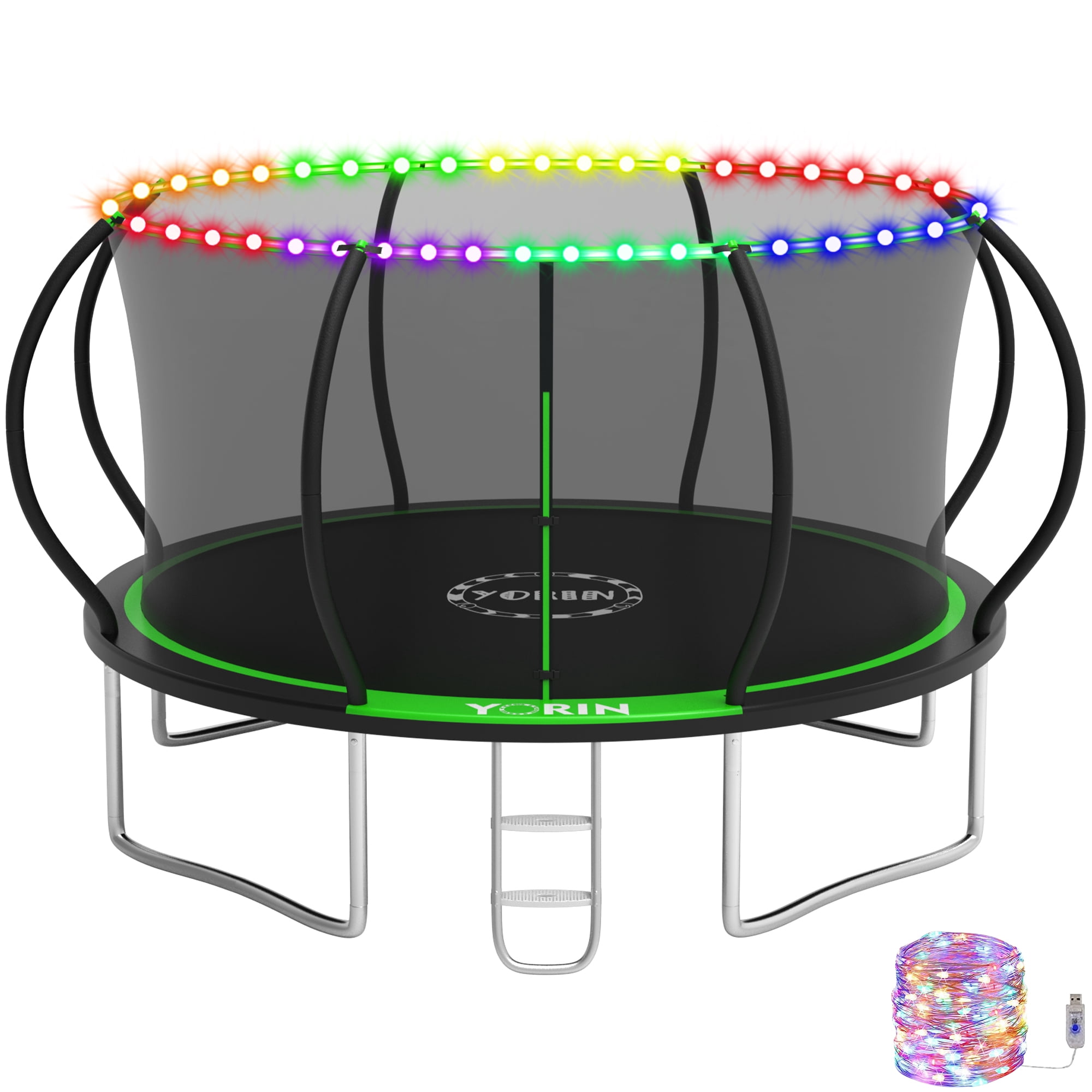 YORIN Trampoline for Kids & Adults, 8-14 FT with Enclosure, Ladder ...