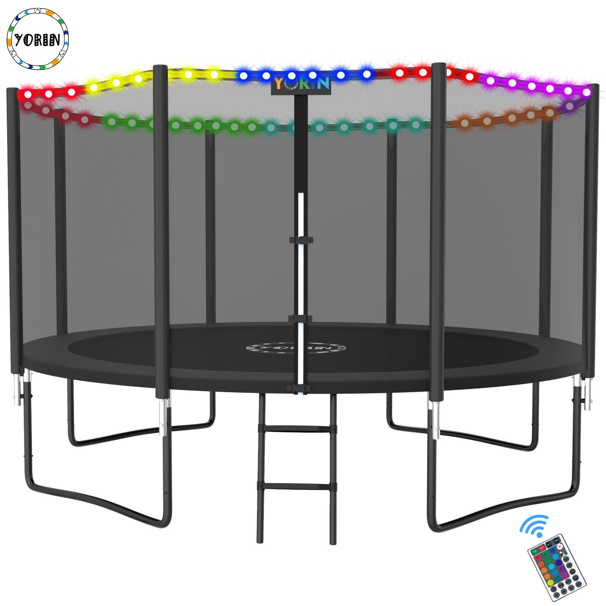 YORIN Trampoline with Enclosure Net, 1500LBS 16FT Trampoline for 8-9 ...