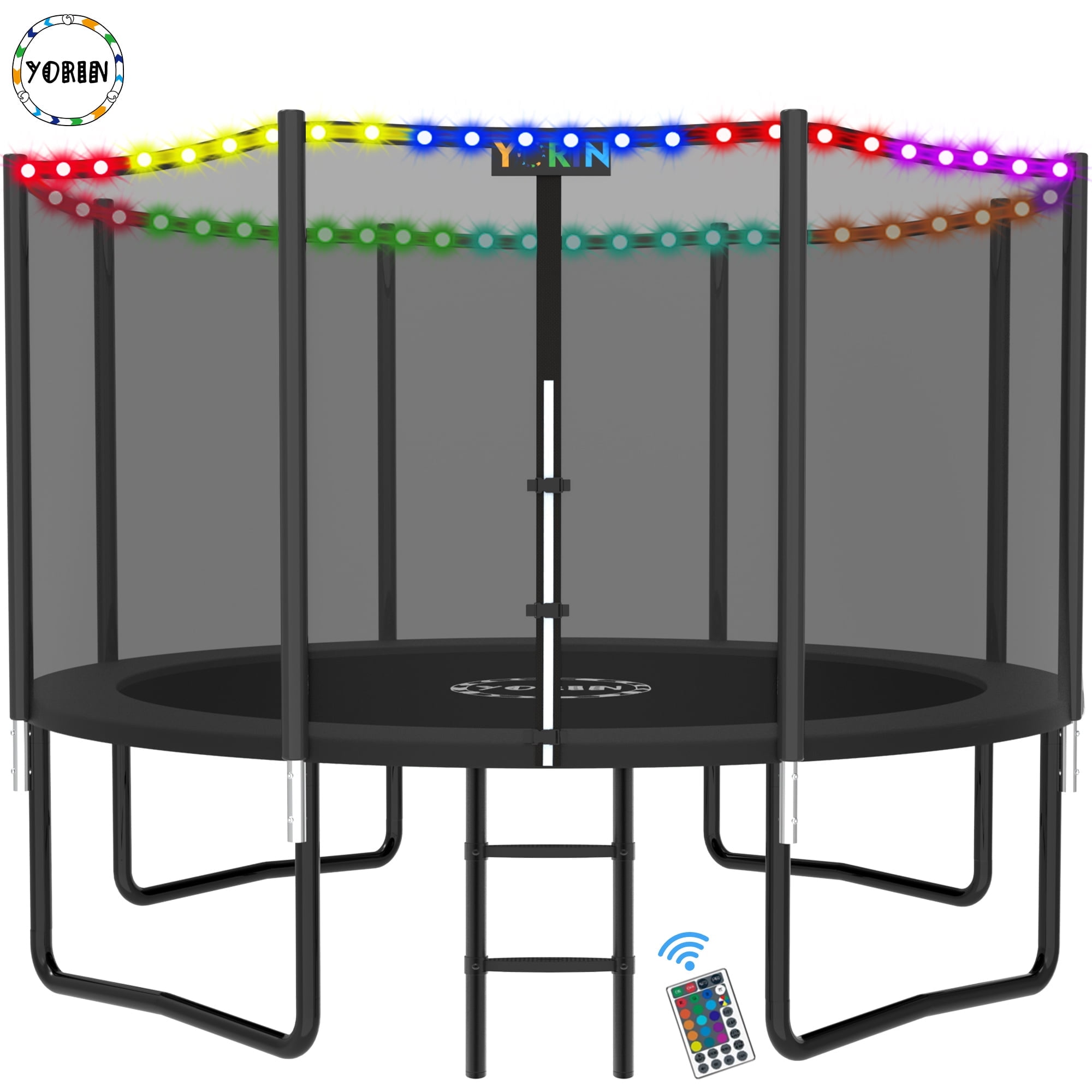 YORIN 14FT Trampoline for Kids & Adults, Outdoor with Enclosure Net ...