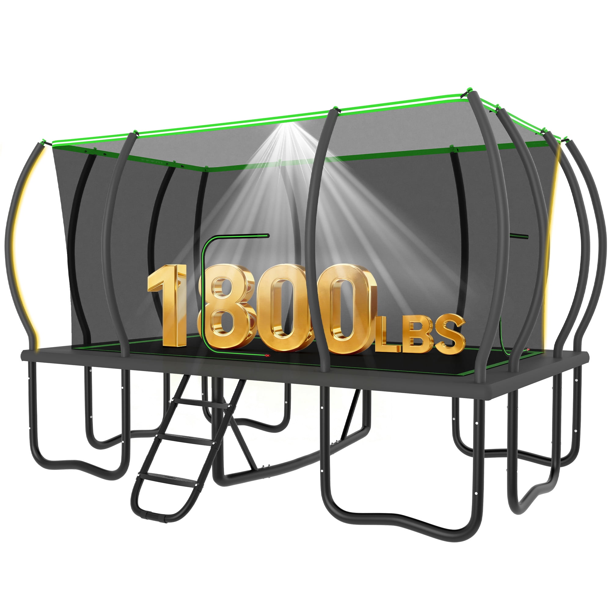 YORIN Trampoline, 9FT x 15FT Rectangular Trampoline for Kids Adults ...