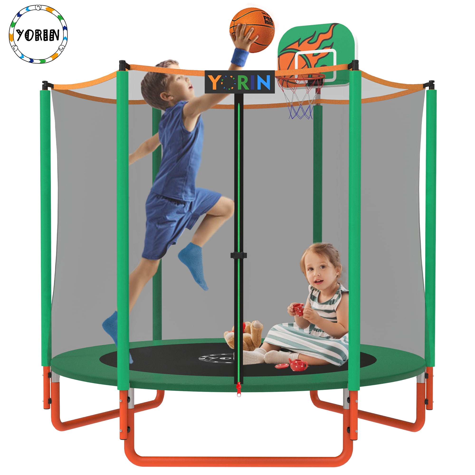 YORIN Trampoline for Kids, 66'' Mini Trampoline for Toddlers with ...