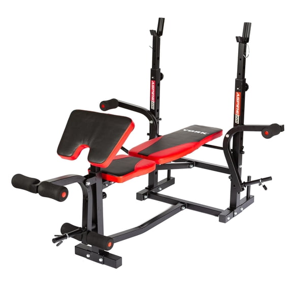 YORK Aspire Folding Bench with Arm/Leg Curl/Butterfly - Walmart.com