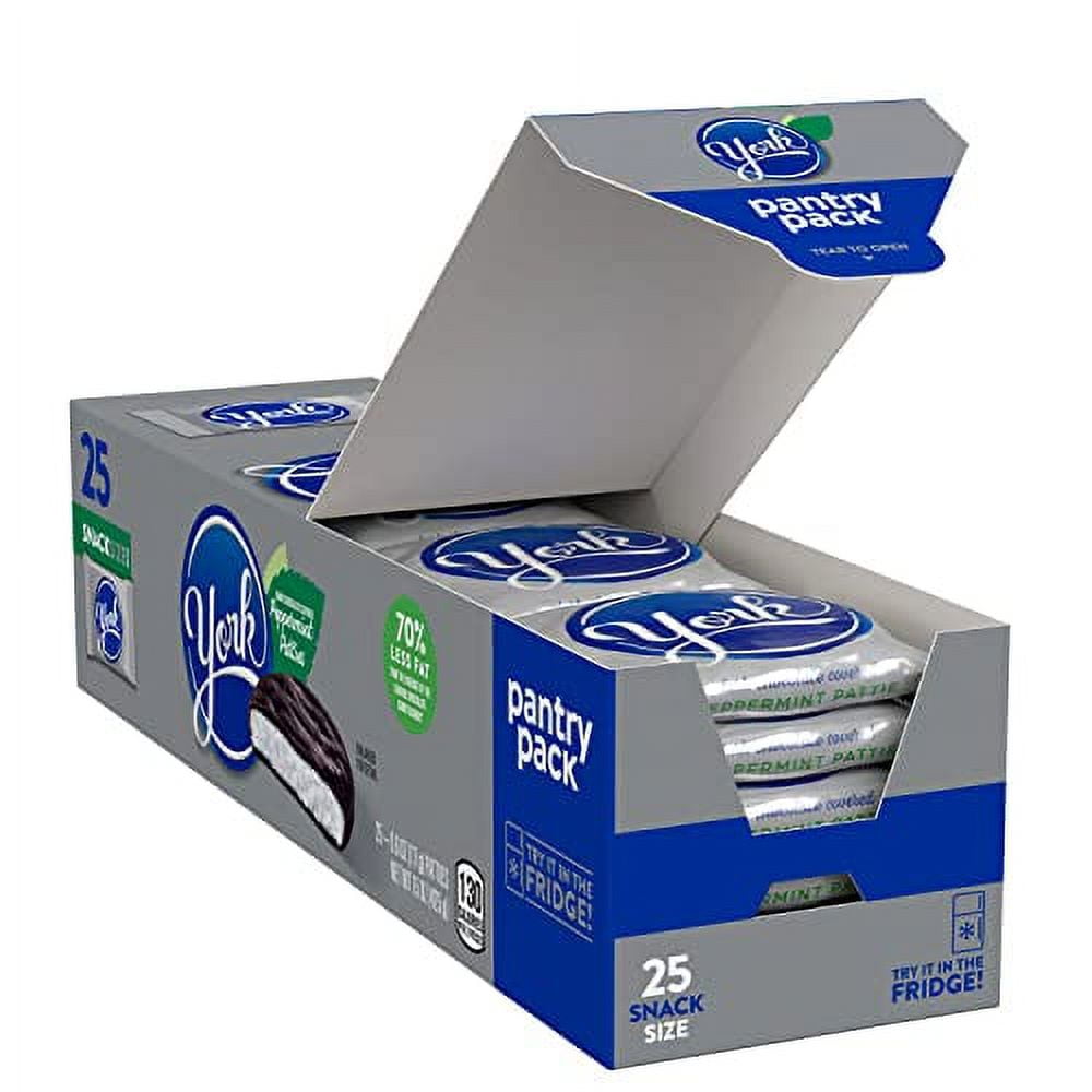 YORK Dark Chocolate Snack Size Peppermint Patties, Candy Pantry Pack ...