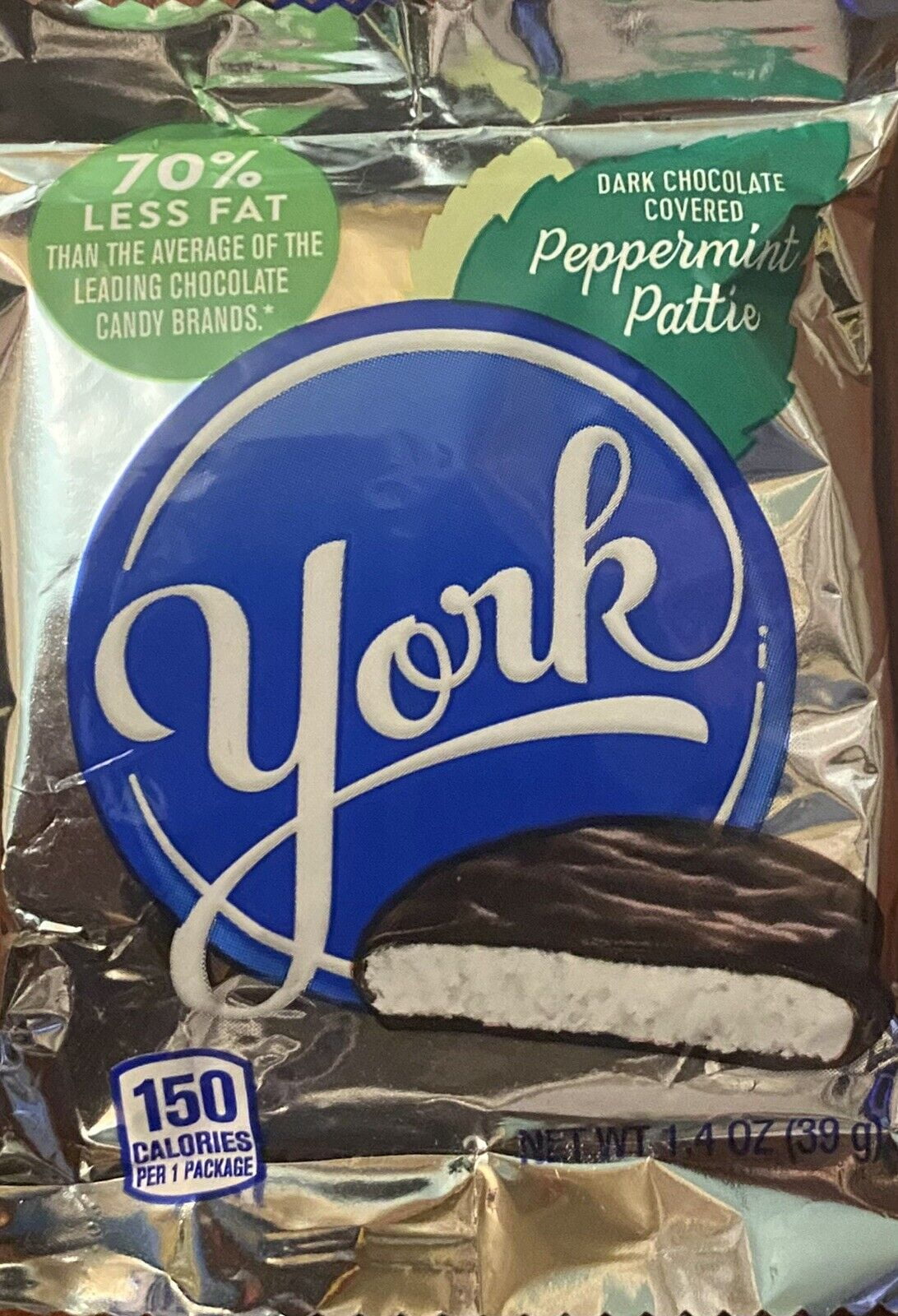 YORK Peppermint Pattie Dark Chocolate Candy 1.4 oz - FREE SHIPPING - 1 ...