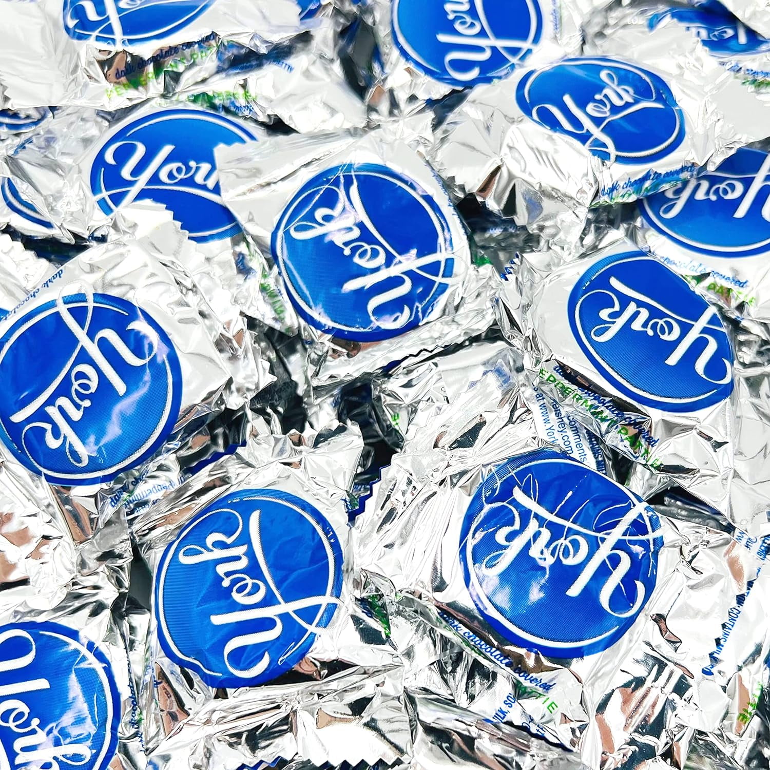 YORK Dark Chocolate Peppermint Patties Mint Candy (2 Pound Bag ...