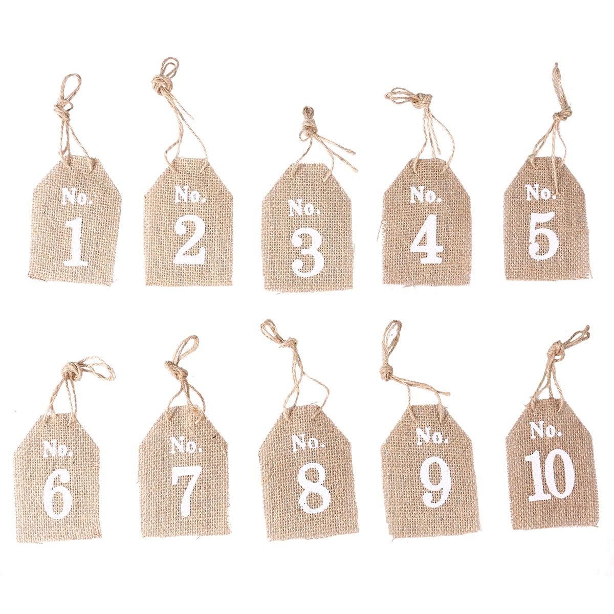 YOSADIER 1 Set Burlap Table Numbers for Wedding Reception Decorative ...