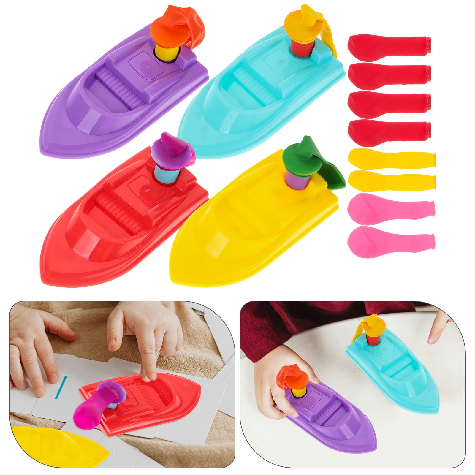 YOSADIER 1 Set of 4 Pcs DIY Balloon Boat Experiment for Kids Education ...