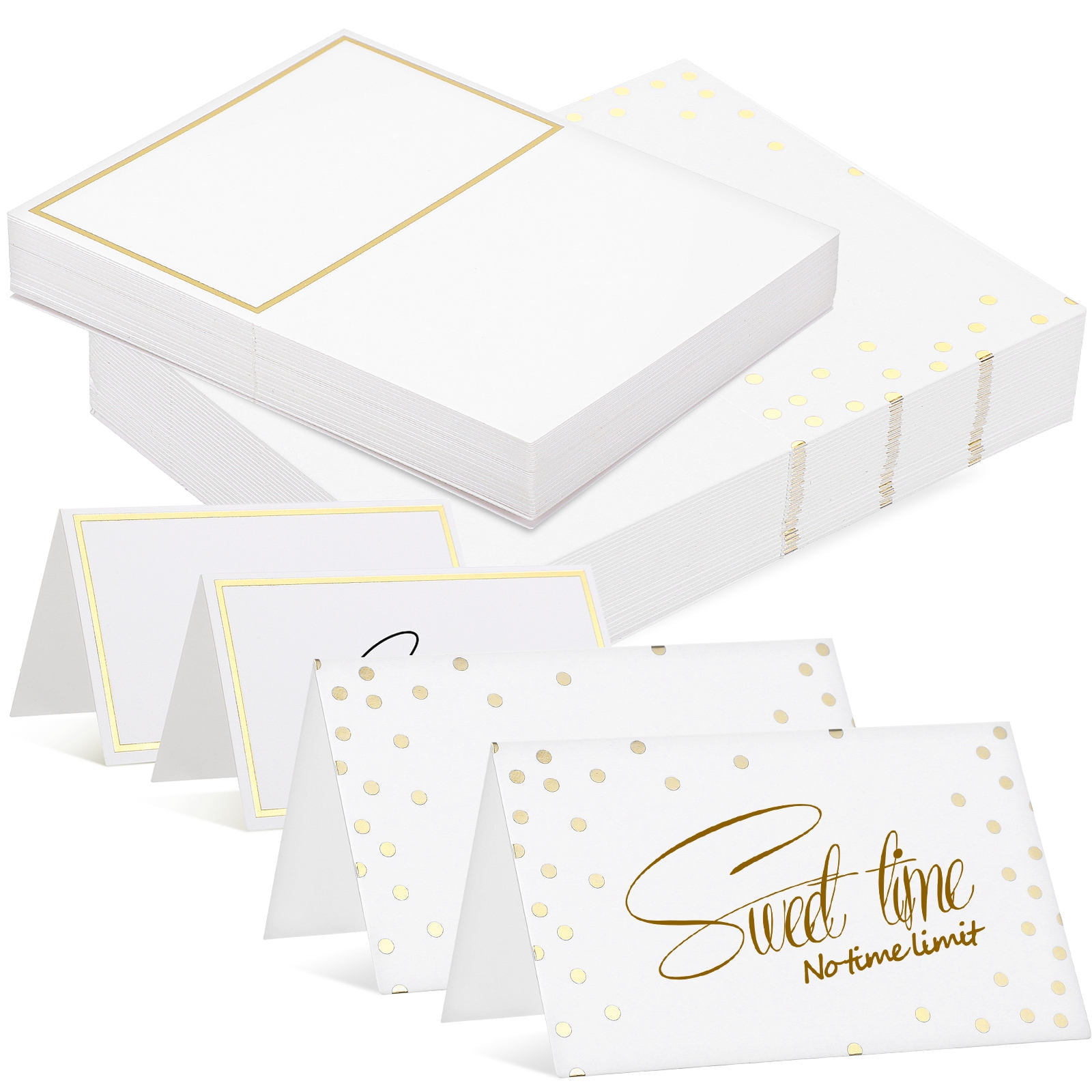 YOSADIER 100pcs Paper Name Sign for Wedding Table Setting for Banquets ...