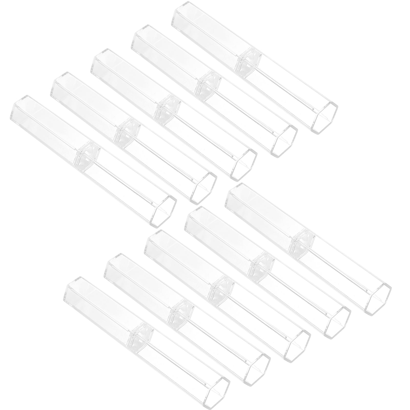 YOSADIER 10Pack Pen Boxes Empty Pen Case Acrylic Transparent Compact ...
