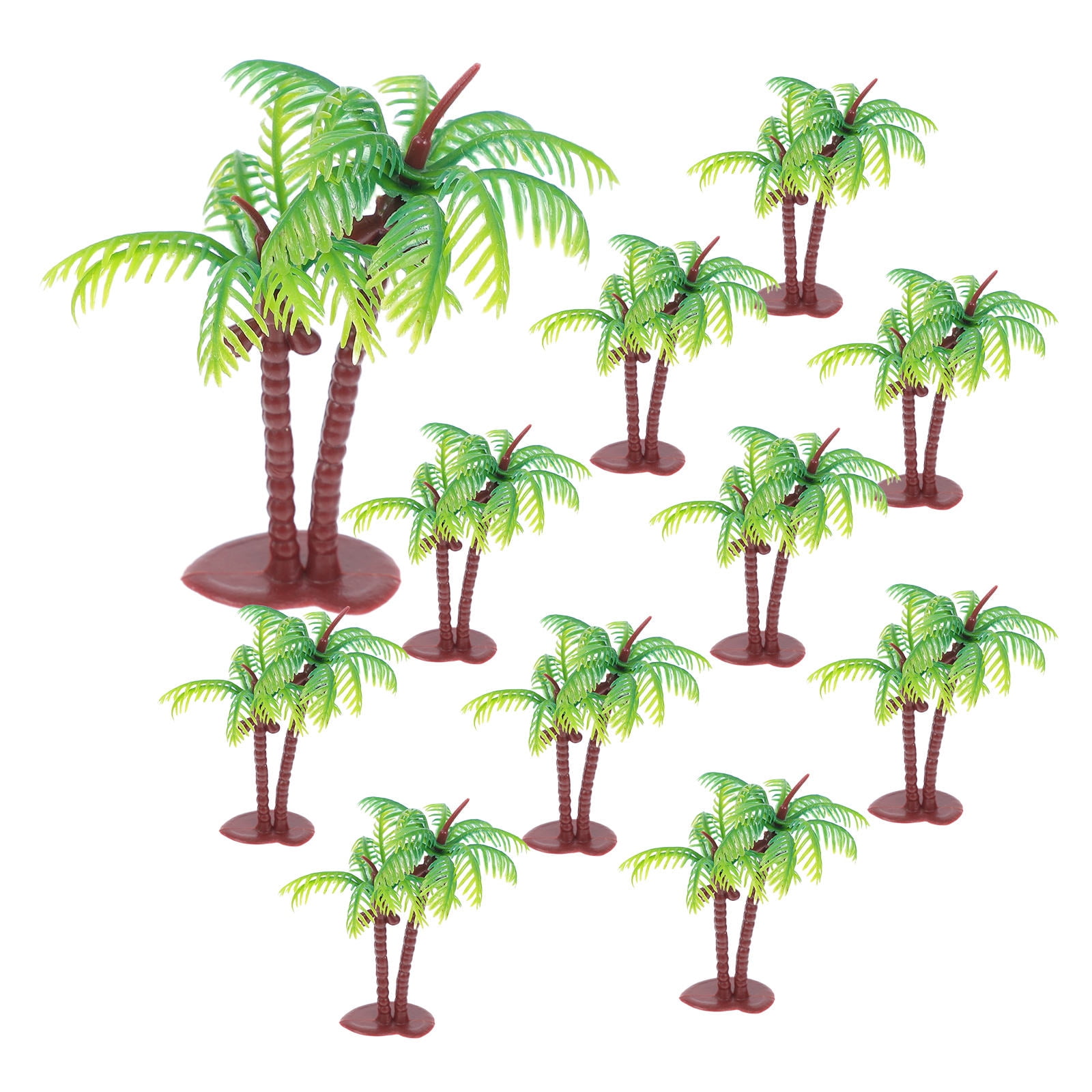 YOSADIER Coconut Tree Prop, Green Plastic, High Realism, Ideal for ...