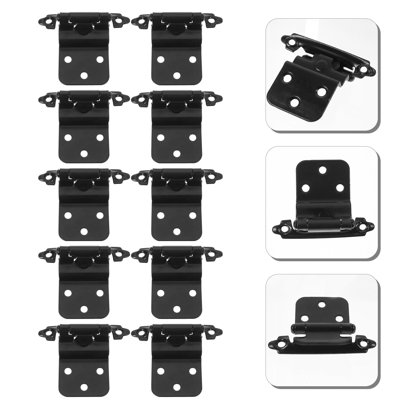 YOSADIER 10Pcs Black Hinge for Hinges for Cabinet Doors 7x5 5cm ...