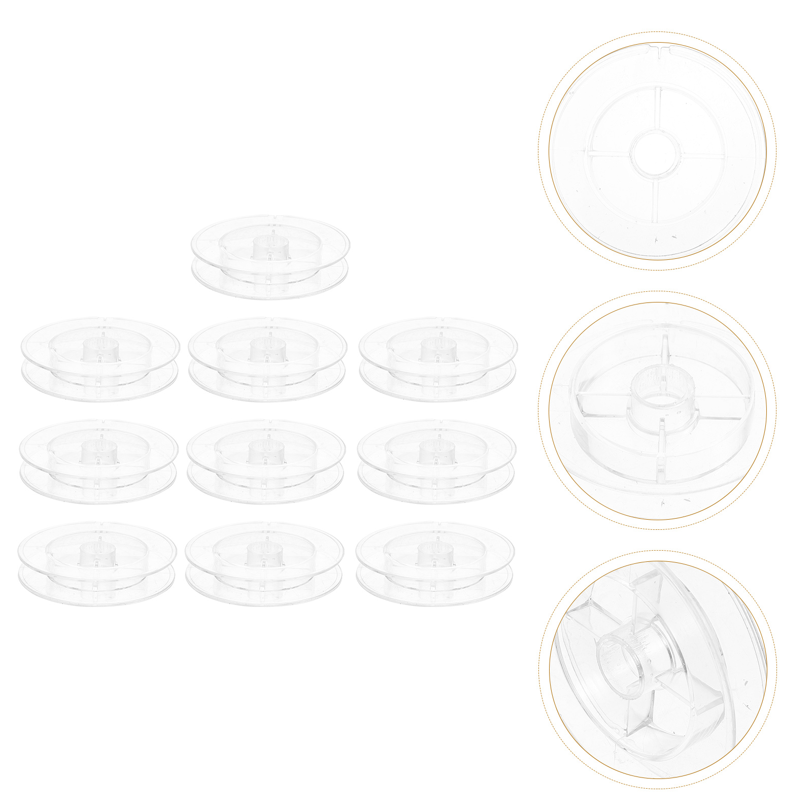 YOSADIER 10Pcs Empty Plastic Spools for Knitting Techniques Support ...