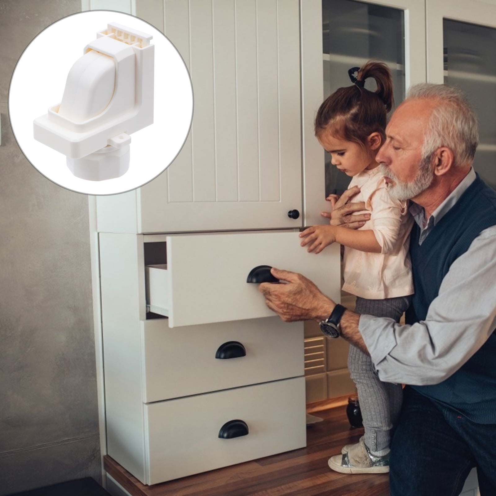 YOSADIER 11Pcs Child Proof Drawer Locks for Cabinets and Drawers Safety ...