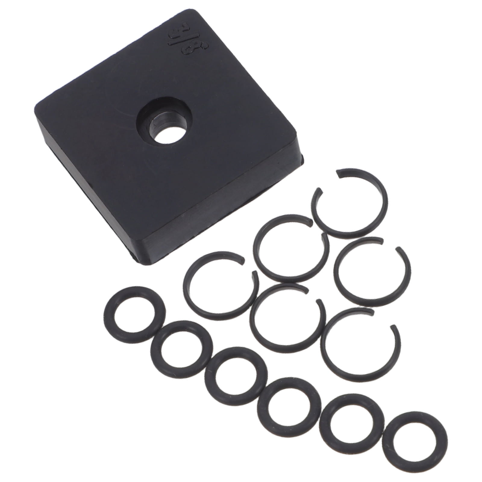 YOSADIER 13Pcs Retaining Clip Rubber Black Wrench Industrial Use ...