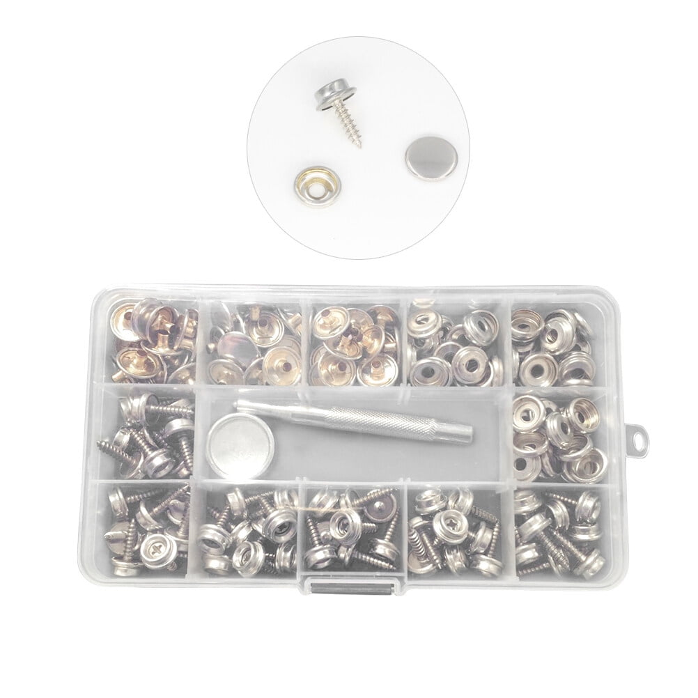 YOSADIER 150Pcs Snap Replacement Kit for Boat Canvas Marine Grade ...