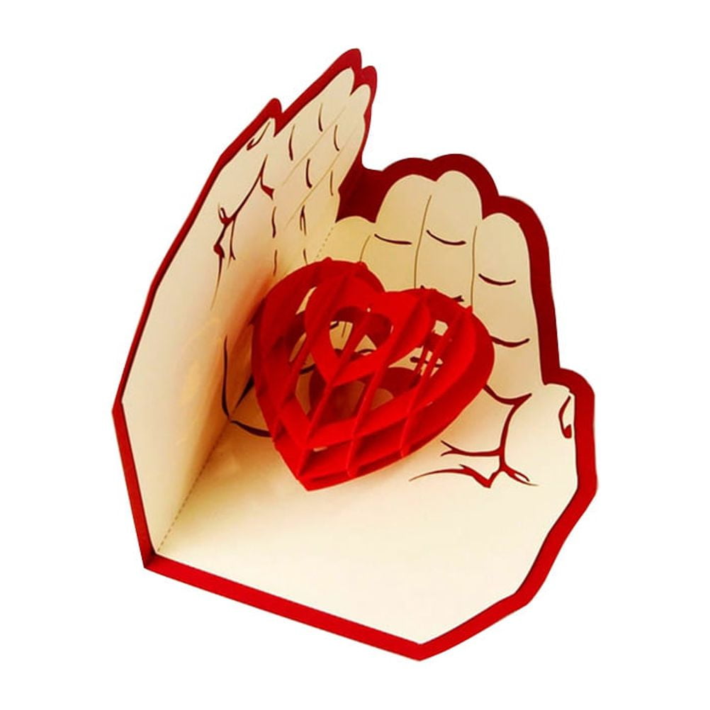 YOSADIER 1Pack Custom Greeting Choice Anniversary Cards Red 3D Up ...