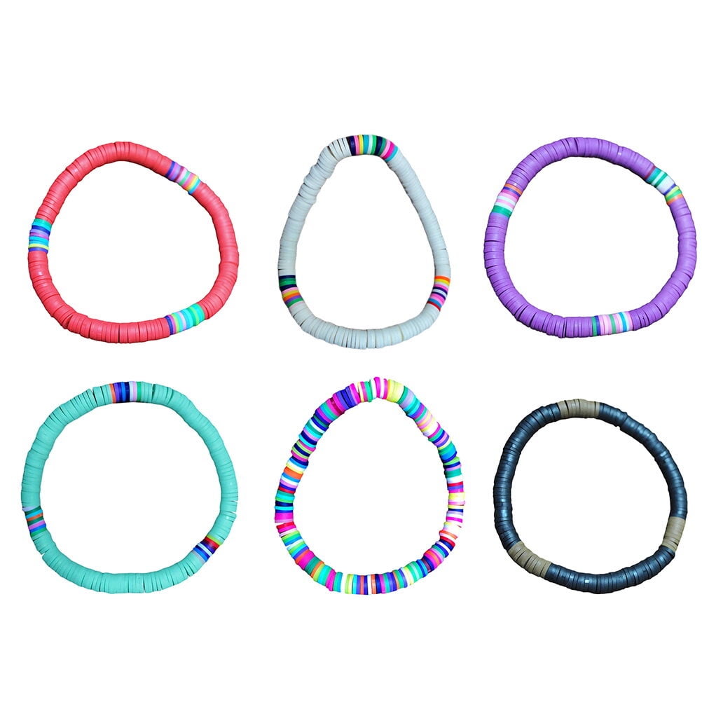 YOSADIER 1Pc Red Polymer Clay Bracelet for Couple with Simple Design ...