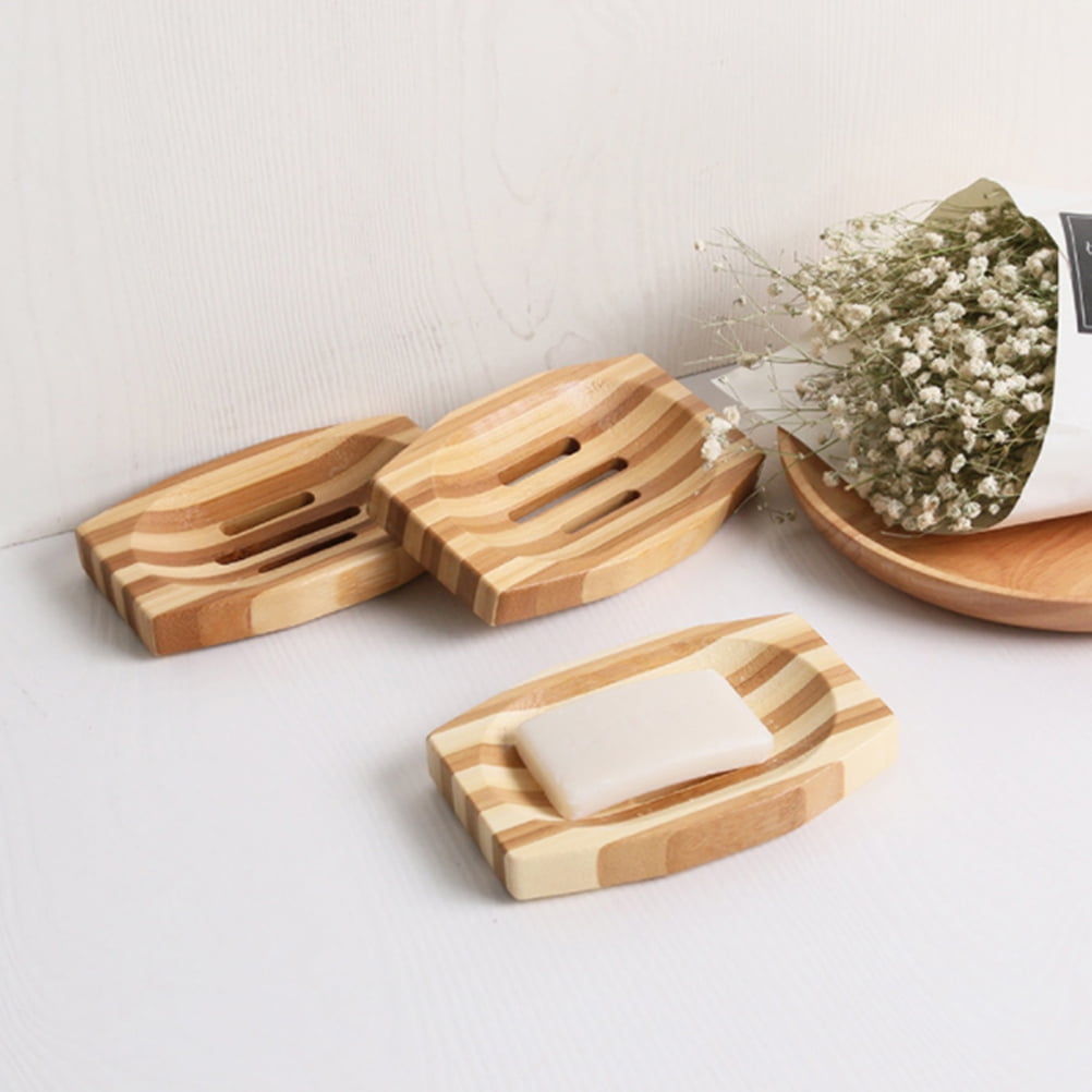 YOSADIER 1Pc Rustic Soap Dish Bamboo 12.3*8.5in Elegant Design For ...