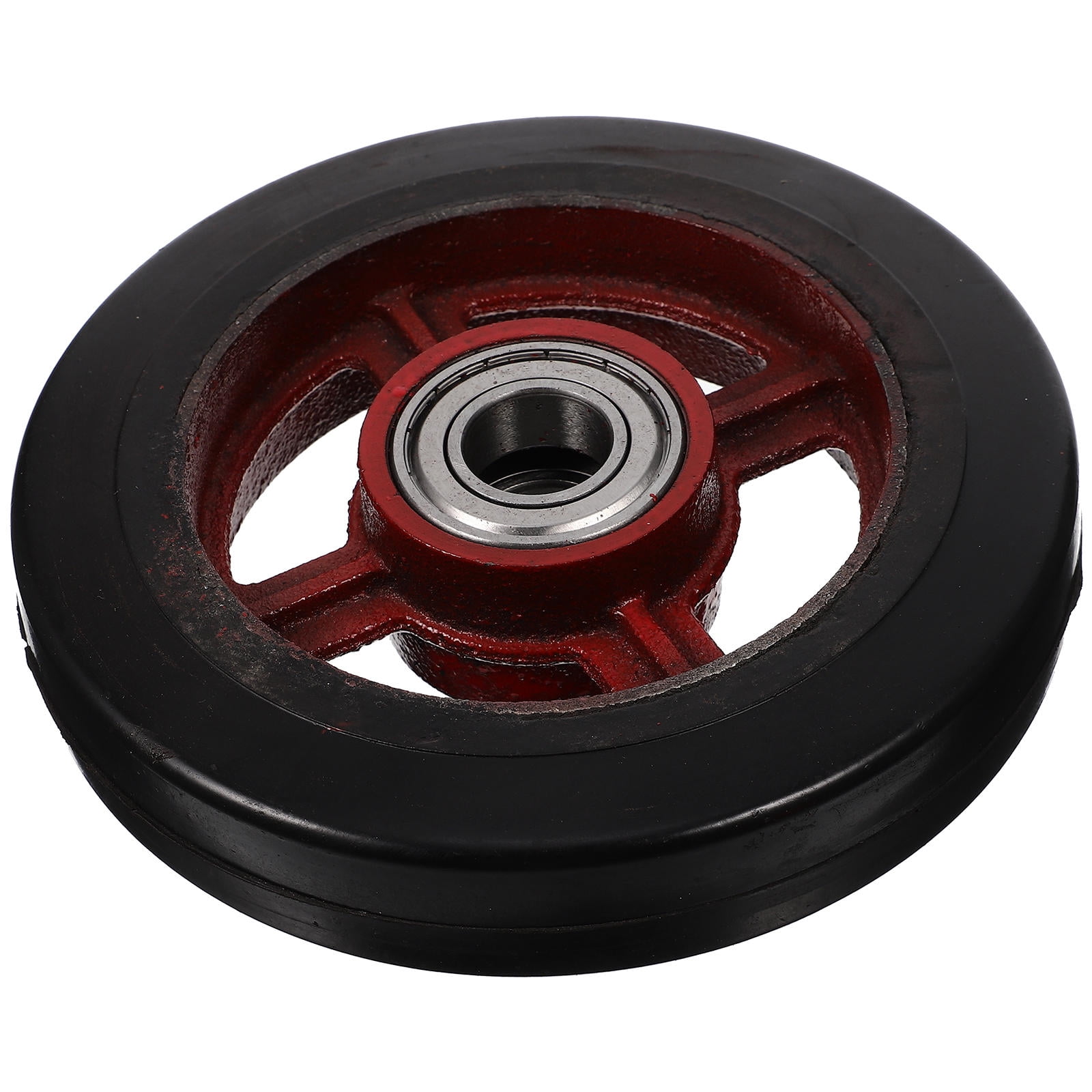 YOSADIER 1Pcs Black Iron Garden Cart Wheel 19x19cm for Heavy Duty ...