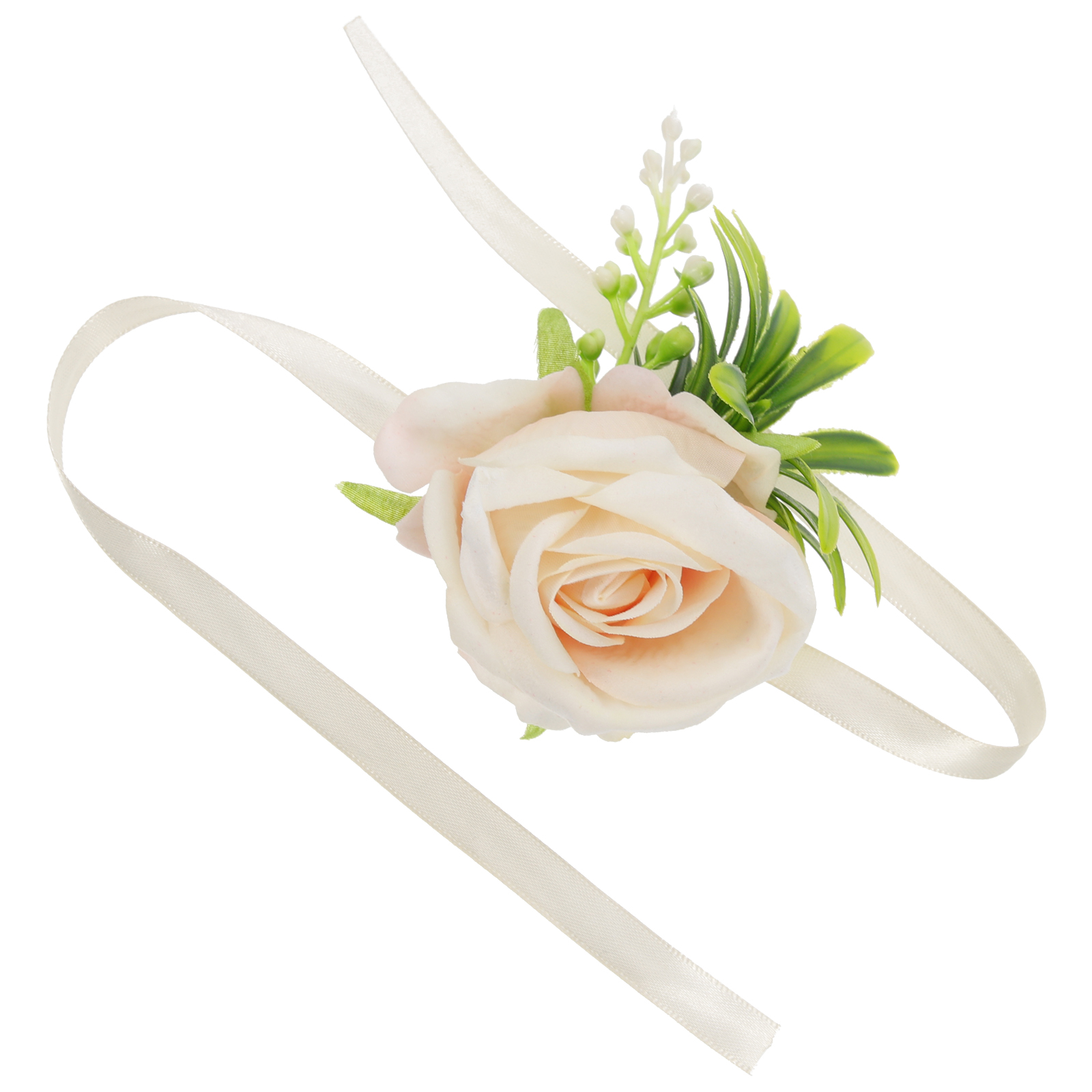 YOSADIER 1Set Floral Design Corsage Wristlet Band For Bride Prom ...