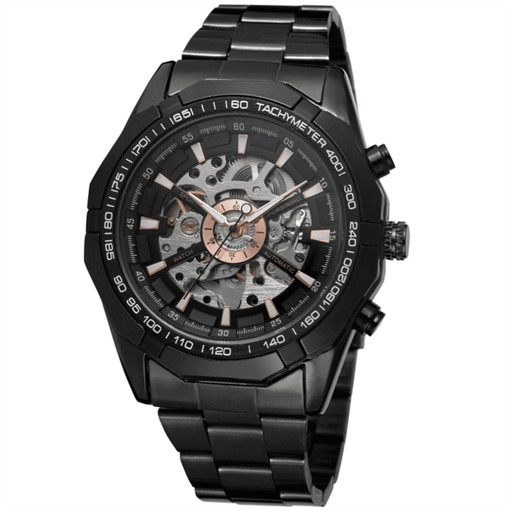 YOSADIER 1Set Mens Wrist Watches Business Style Stainless Steel Pu ...