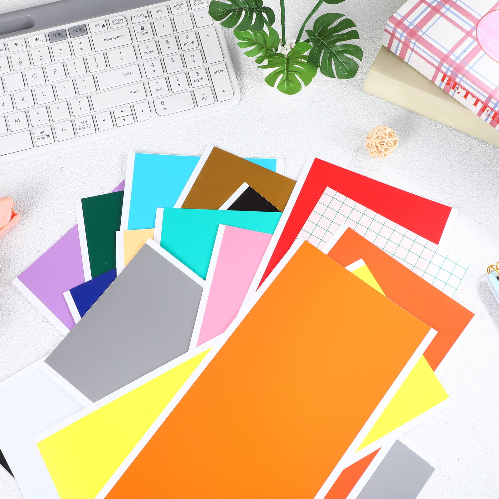 YOSADIER Multi Adhesive Vinyl Decal Sheets Set for Custom Decoration ...
