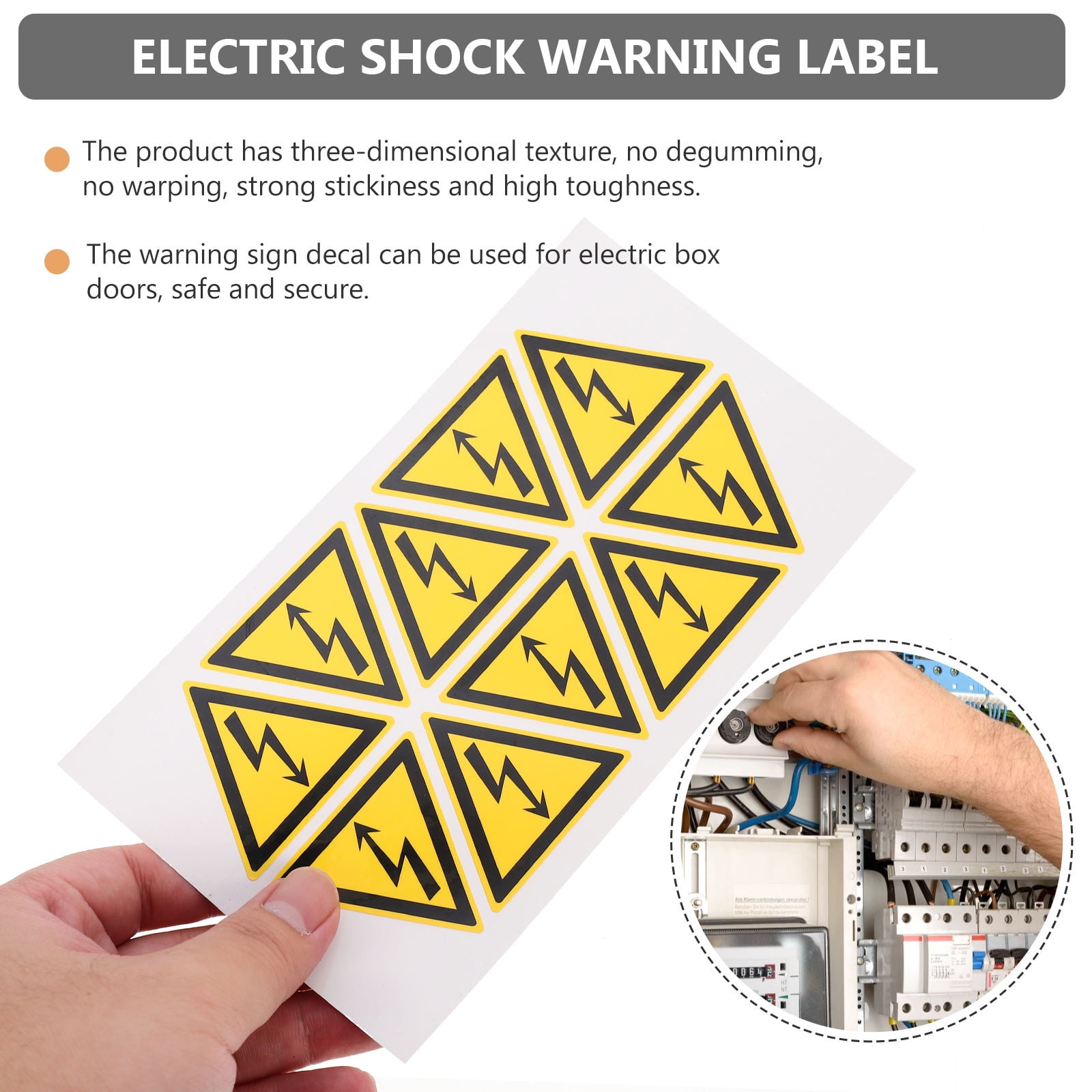 YOSADIER Safety Warning Stickers Electric Box Caution Sign Assorted ...