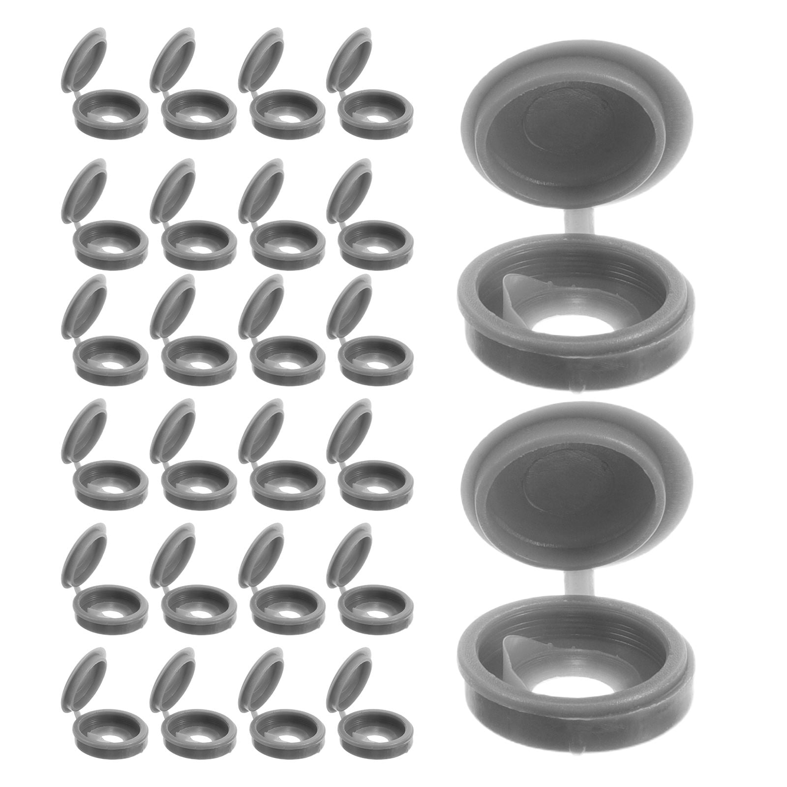 YOSADIER 200Pack Screw Cap Covers For Tables Plastic Cross Shape Light ...