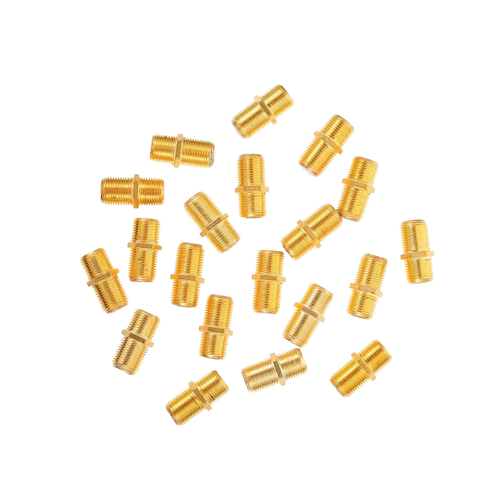 YOSADIER 20Pcs Golden Straight Antenna Cable Connector for Cable and ...