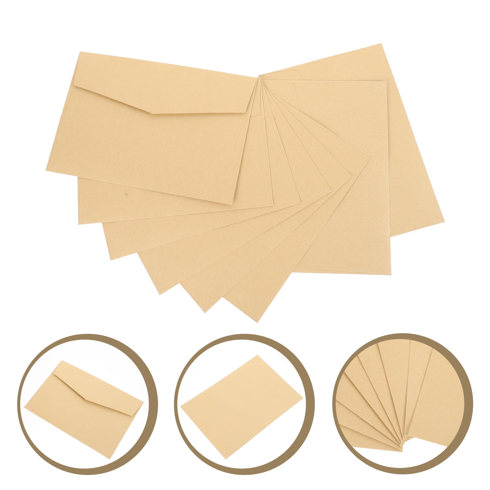 YOSADIER 20Set Light Brown Envelopes for Family and Friends Paper ...