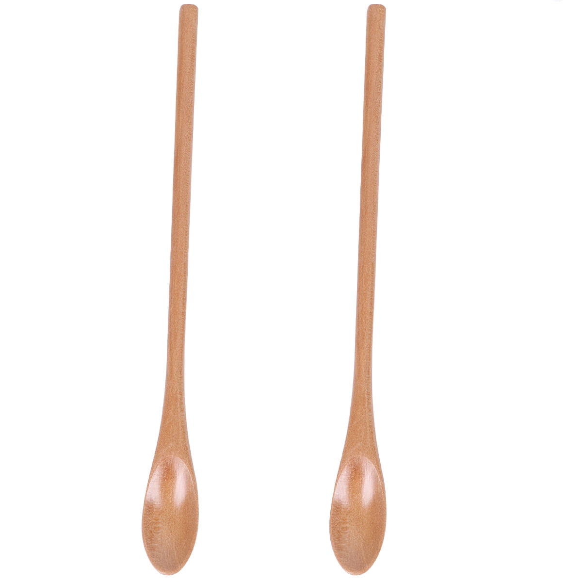 YOSADIER 2PCS Food-Grade Material Wooden Mixing Spoons Light Brown Tree ...