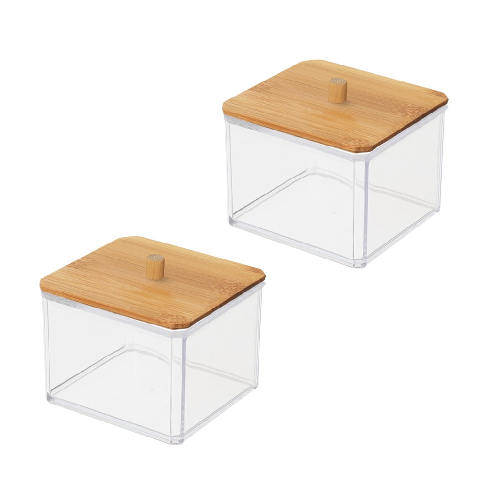 YOSADIER 2Pack Acrylic Storage Container for Makeup Organizers Shape ...