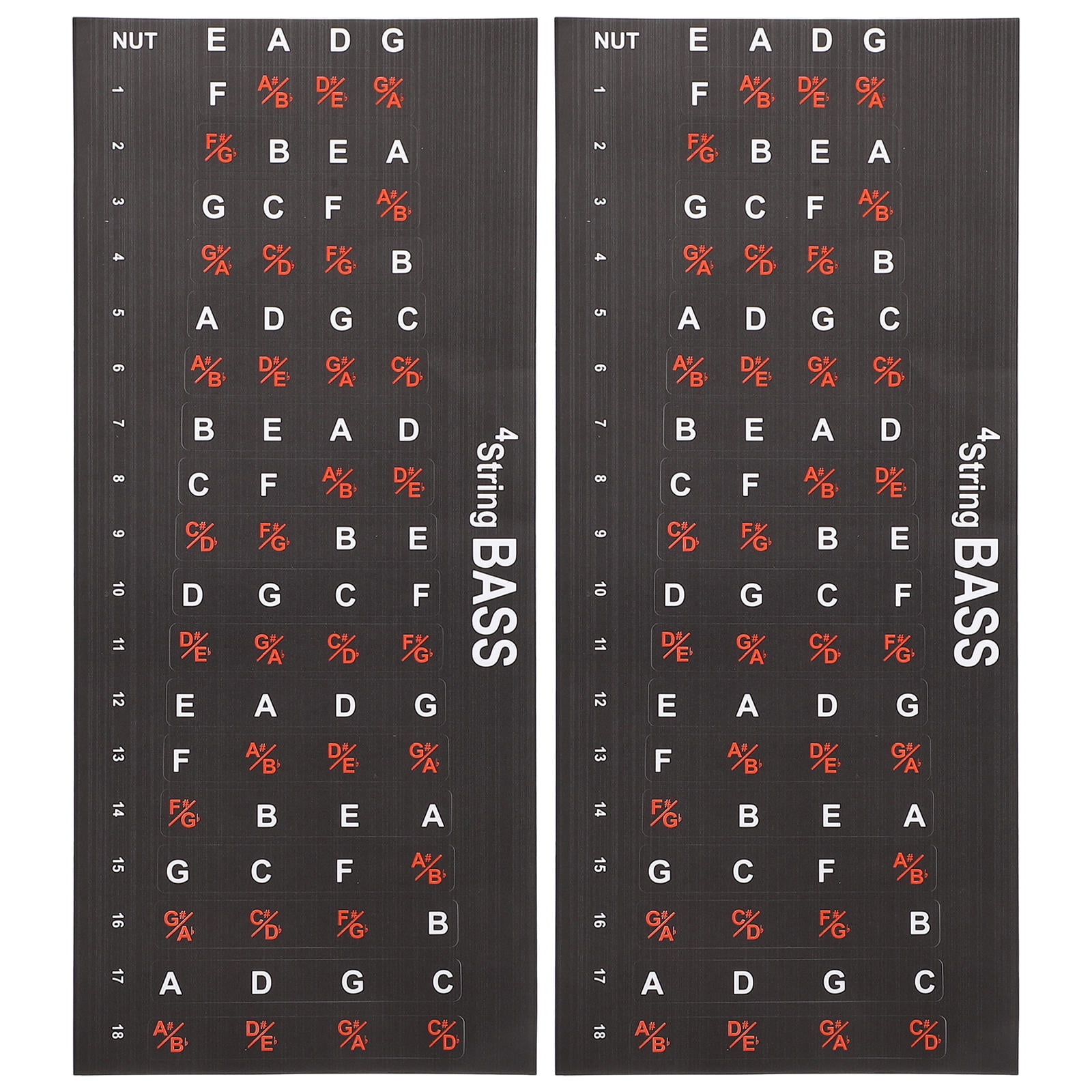 YOSADIER 2Pack Guitar Fretboard Note Decals Paper Assorted Color for ...