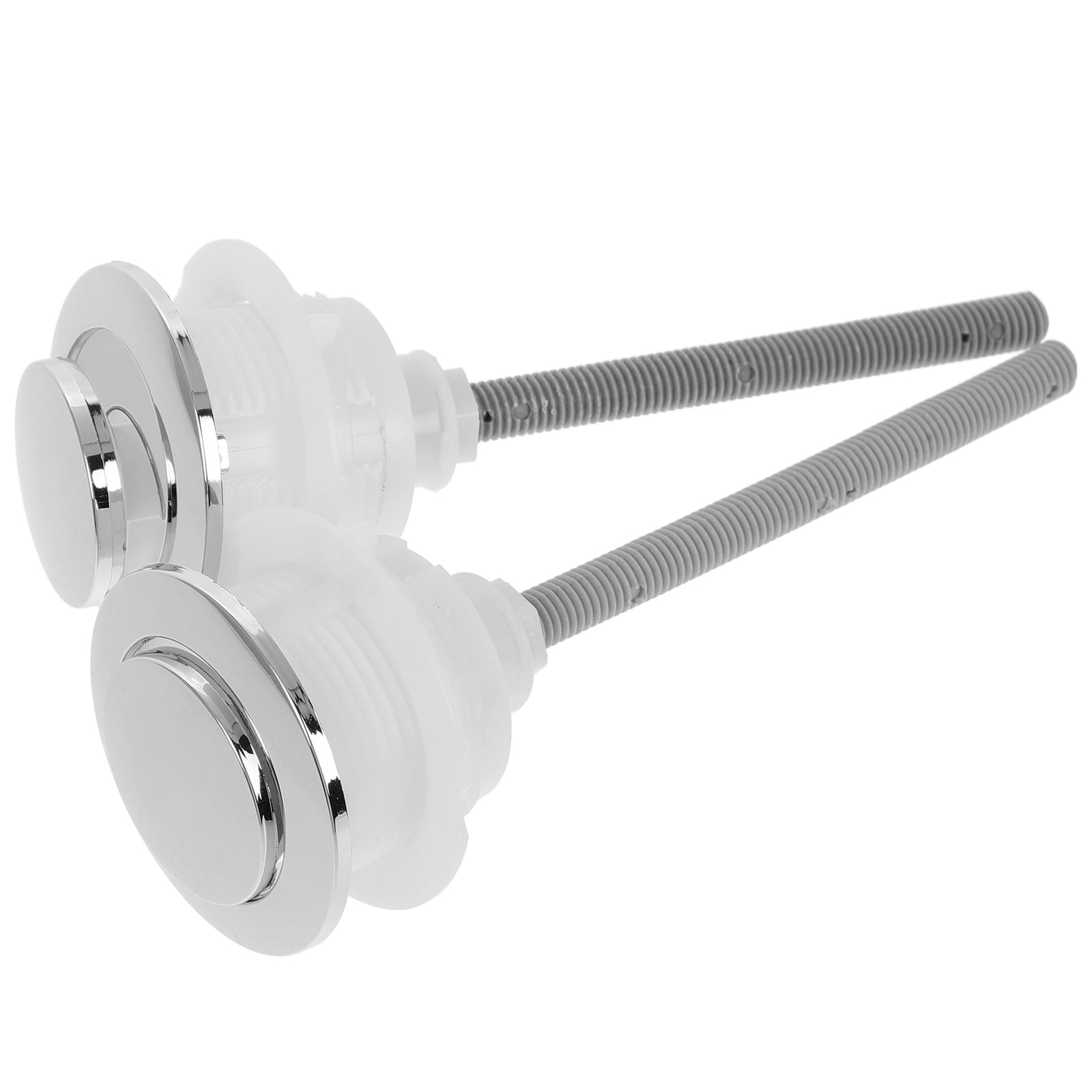 YOSADIER 2Pcs Silver Round Toilet Tank Buttons for Toilet Tank Button ...
