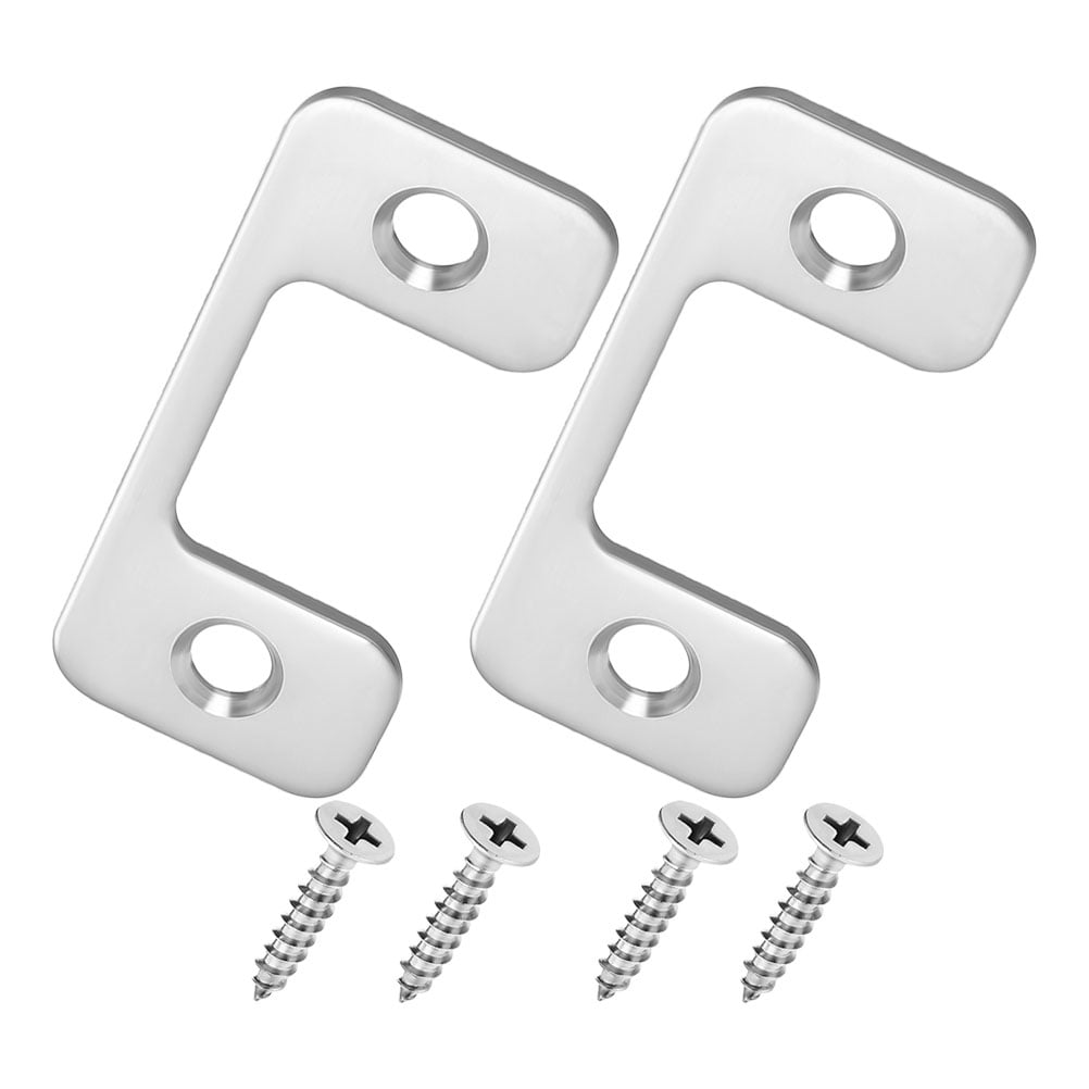 YOSADIER 2pcs Modern Strike Plates For Exterior Doors Stainless Steel ...
