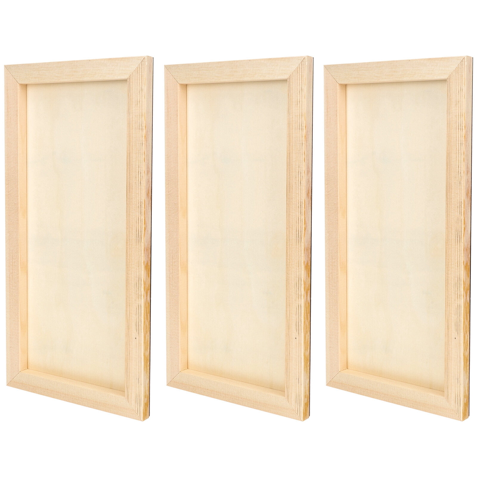 YOSADIER 3Set Khaki Craft Clay Picture Frame for Home Decoration Wooden ...
