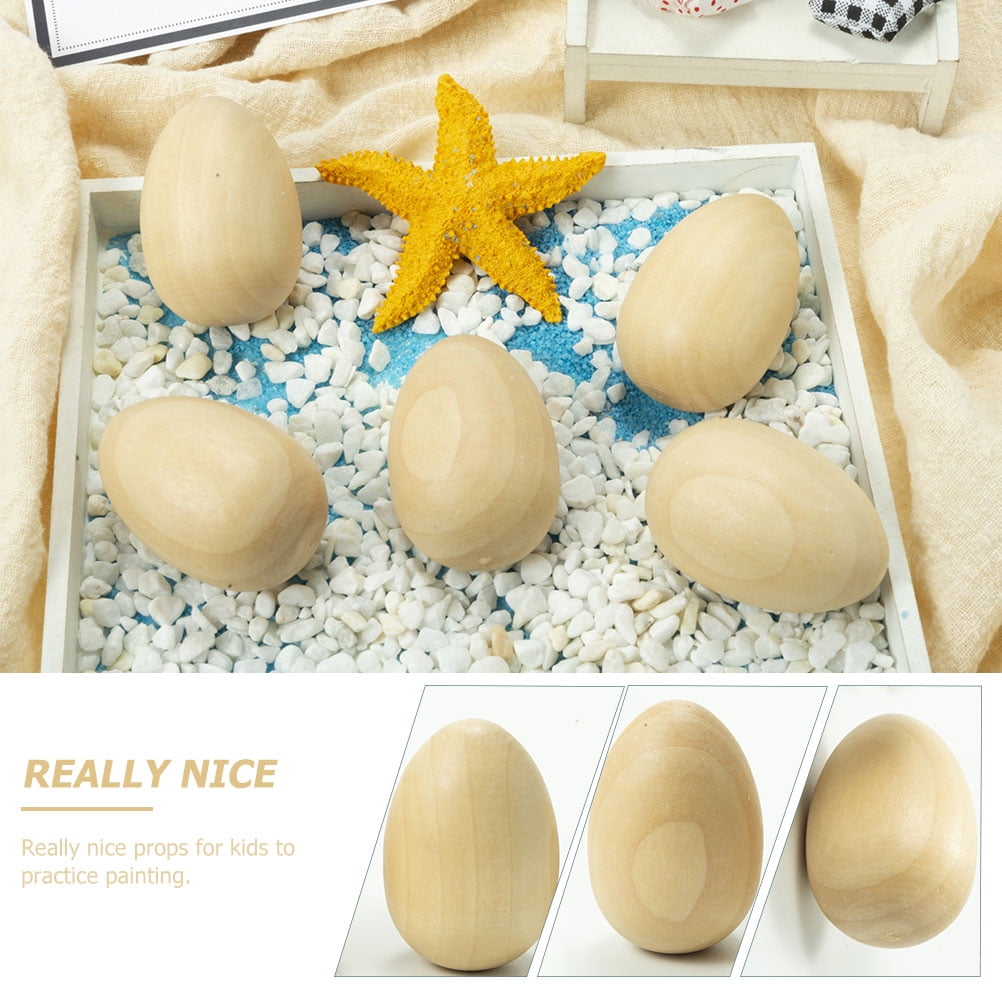 YOSADIER 48Pack Wood Graffiti Eggs for Children Diy Egg for Easter Party - Walmart.com