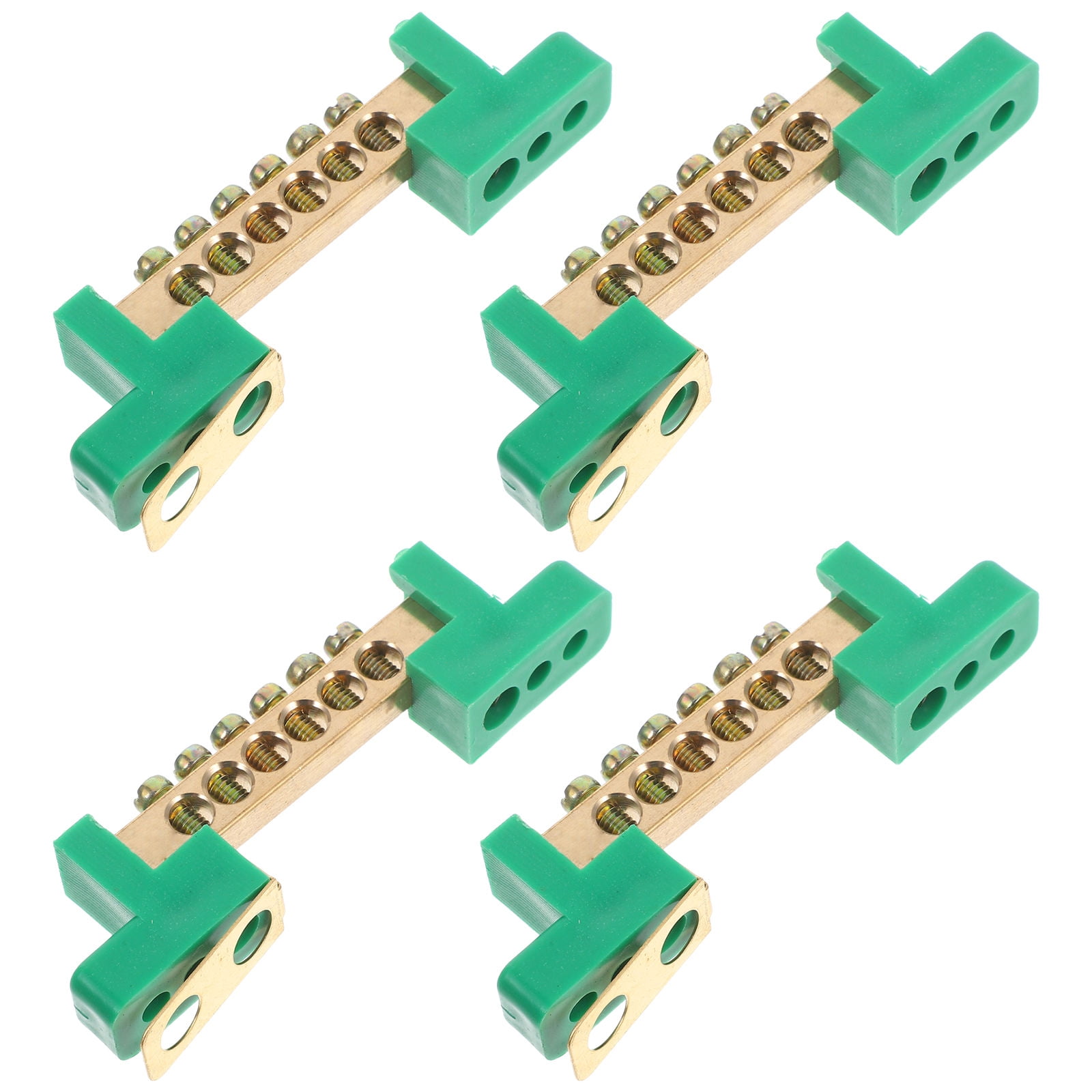 YOSADIER 4Pcs Grounding Terminal Strip Copper Bar With Polished Finish ...