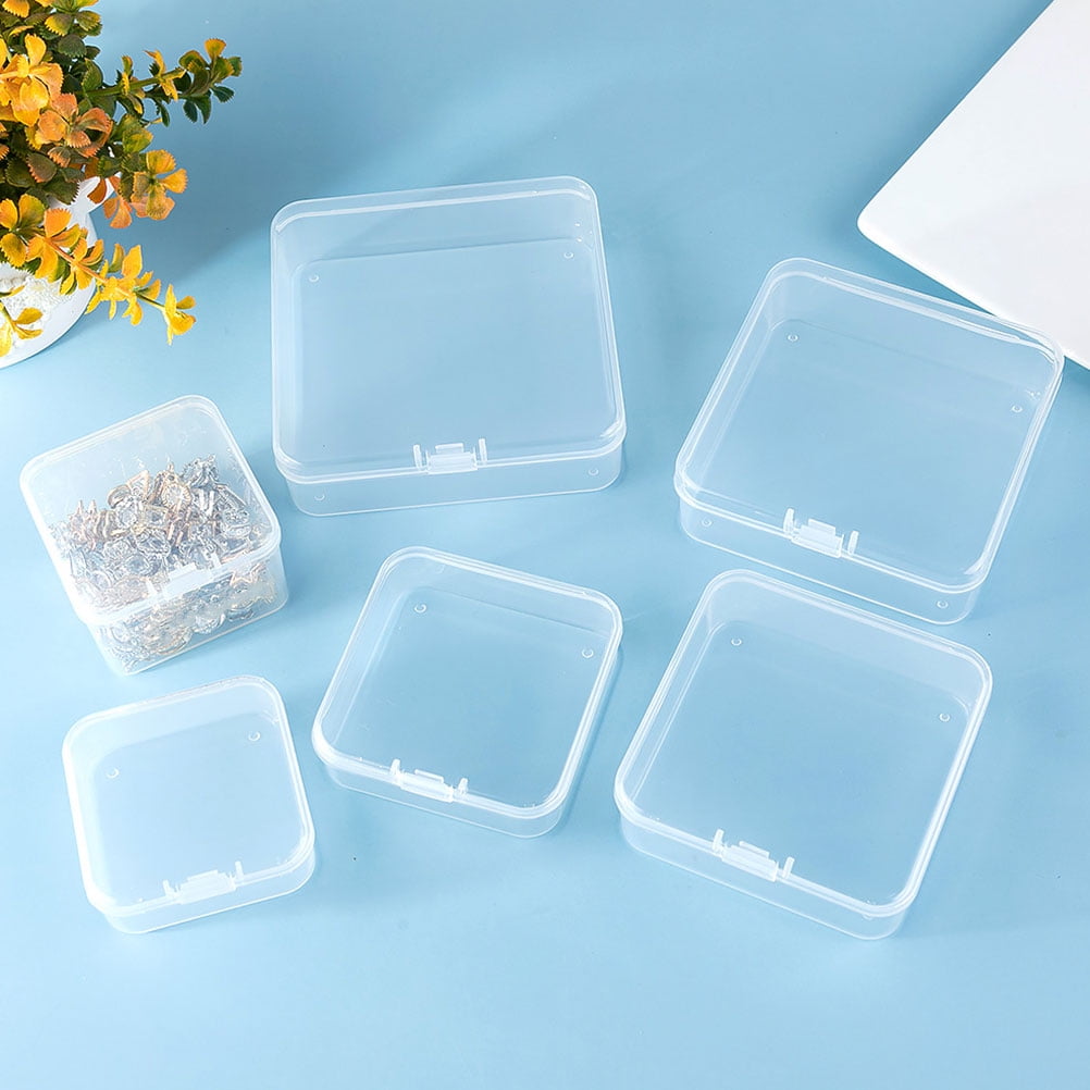 YOSADIER 5 Pcs Transparent Mini Storage Box PP Material for Jewelry and ...
