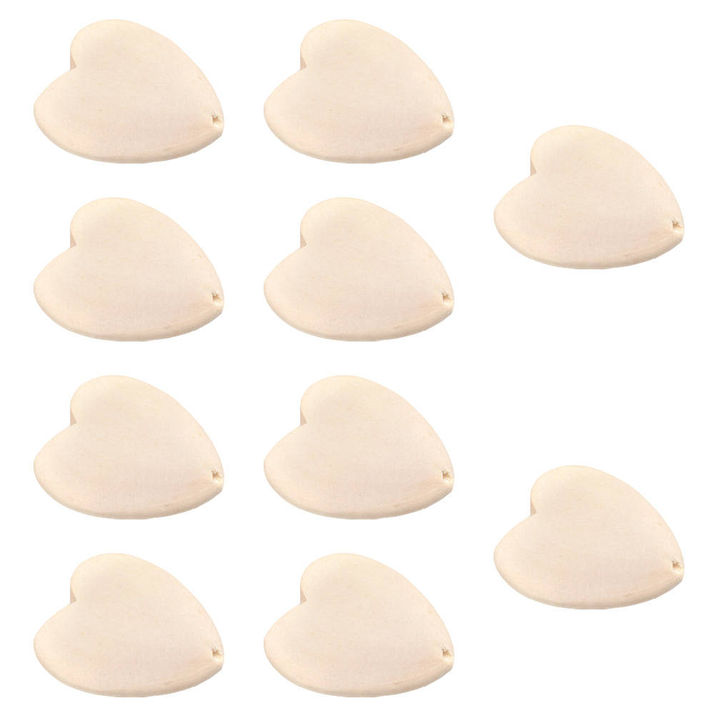 YOSADIER 50Pcs Diy Heart-Shaped Wooden Block for Creative Projects ...