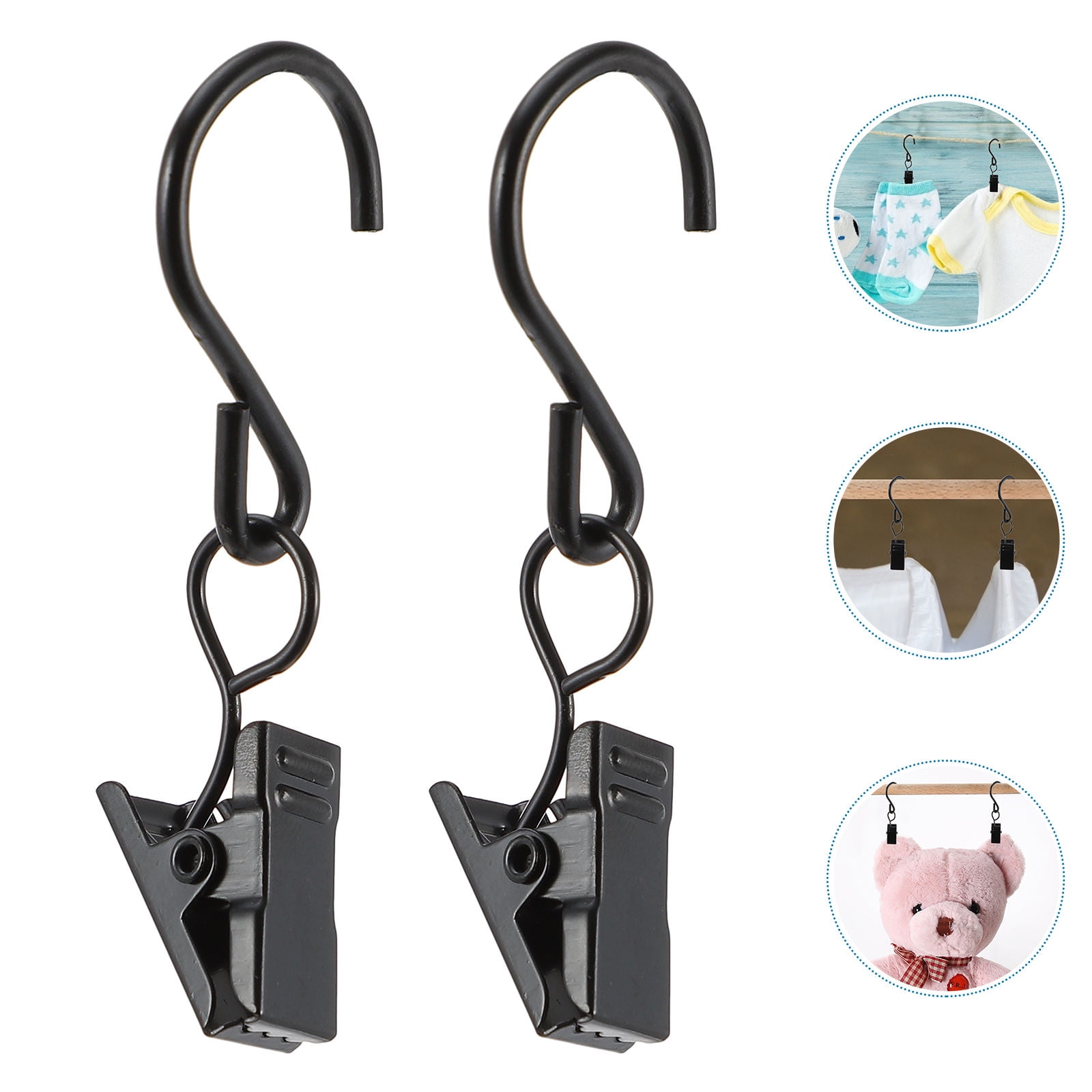 YOSADIER 50Pcs Metal Curtain Rod Clips for Homeowners Interior ...