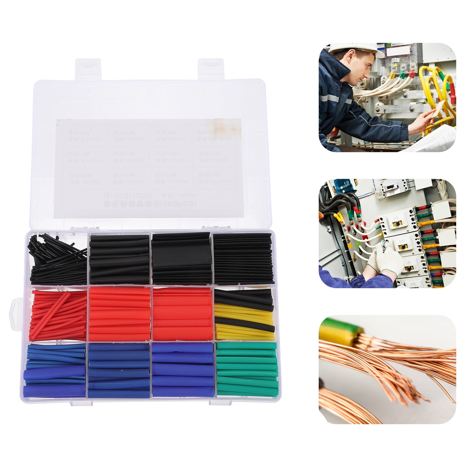 YOSADIER 560Pcs Shrink Tubing for Wires Assorted Color Prevent Cable Breakage - Walmart.com