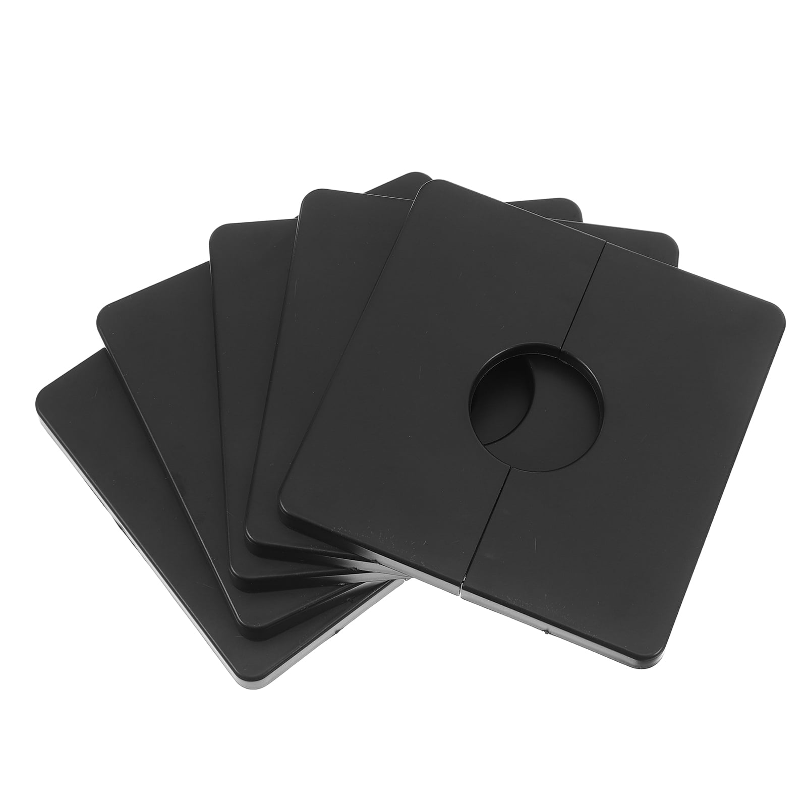 YOSADIER 5pcs Black Square Electrical Box Cover Plate PPR Dust ...